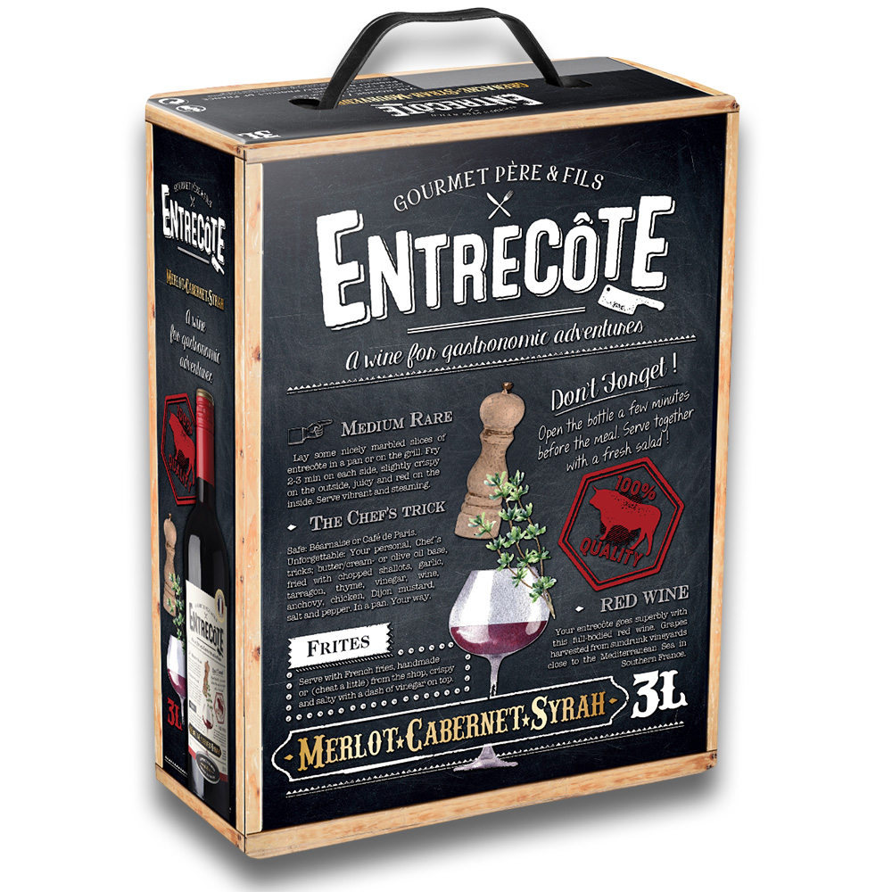 ENTRECÔTE Merlot Cabernet Syrah 3,0l